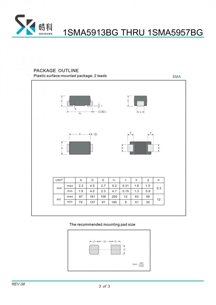 1SMA5936BG datasheet page 3