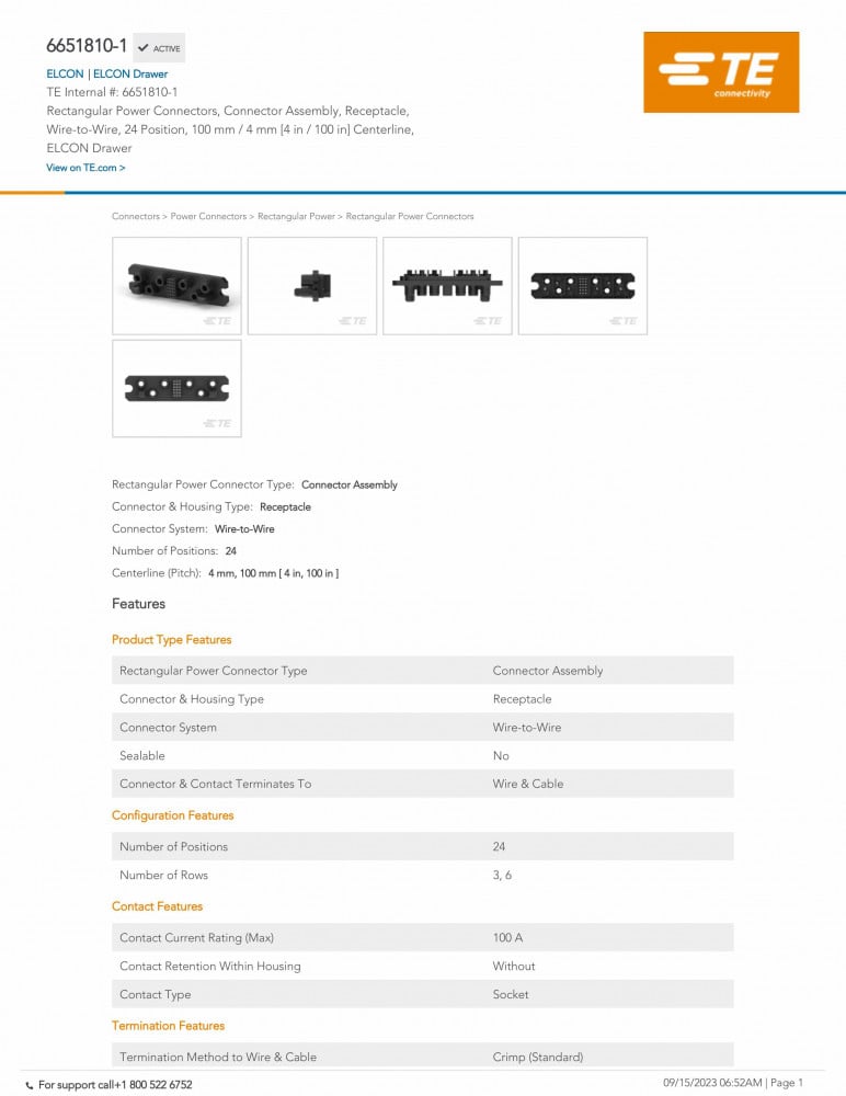 6651810-1 technical document page 1