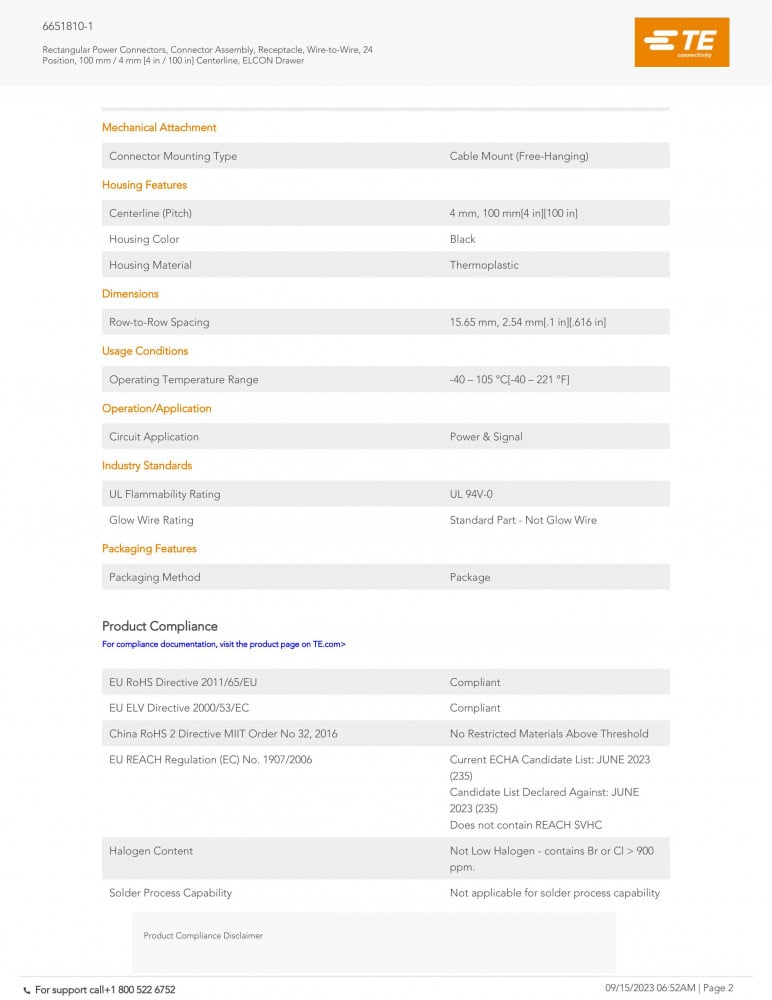 6651810-1 technical document page 2