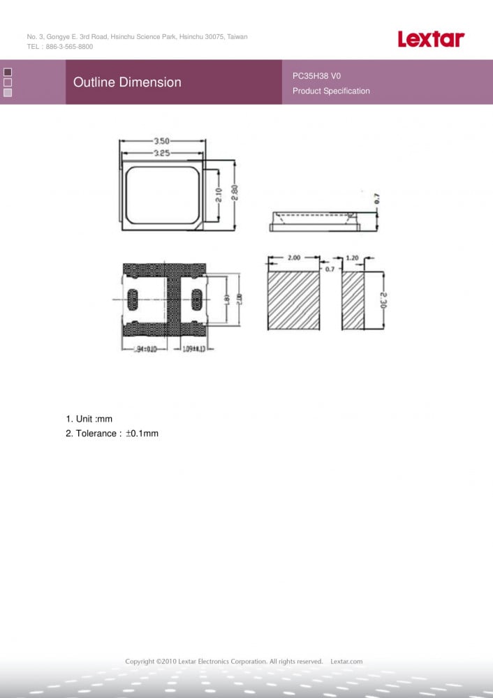 PC35H38 V0 datasheet page 3