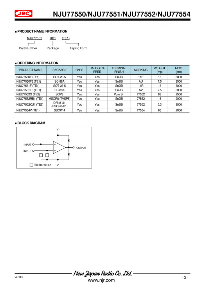 NJU77554 technical document page 3