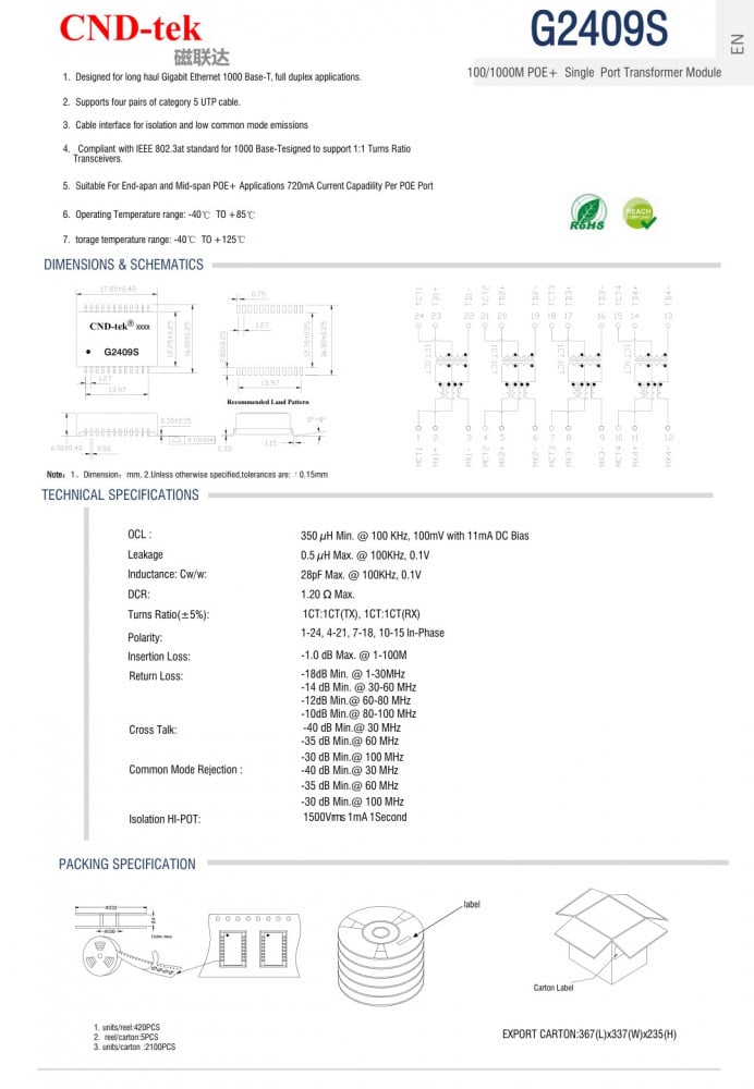 G2409S-CND technical document
