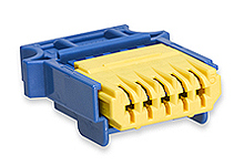 NSCC Receptacle Connector 3.33mm Pitch, 1.50mm, Shorting Bar, Short, 5 Circuit, Blue for sale