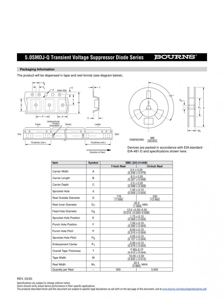 BOURNS 5.0SMDJ-Q datasheet page 5