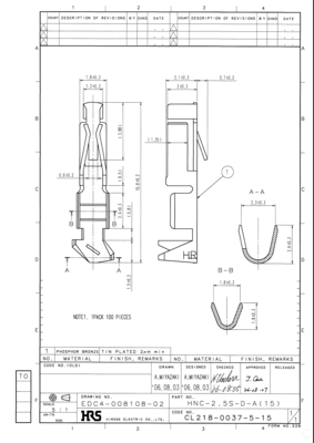HRS RP17-PC-211 Rectangular Connector Contact