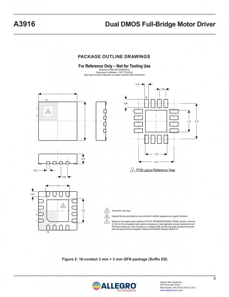 A3916 datasheet page 9
