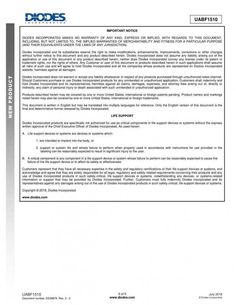 UABF1510-13 datasheet page 5