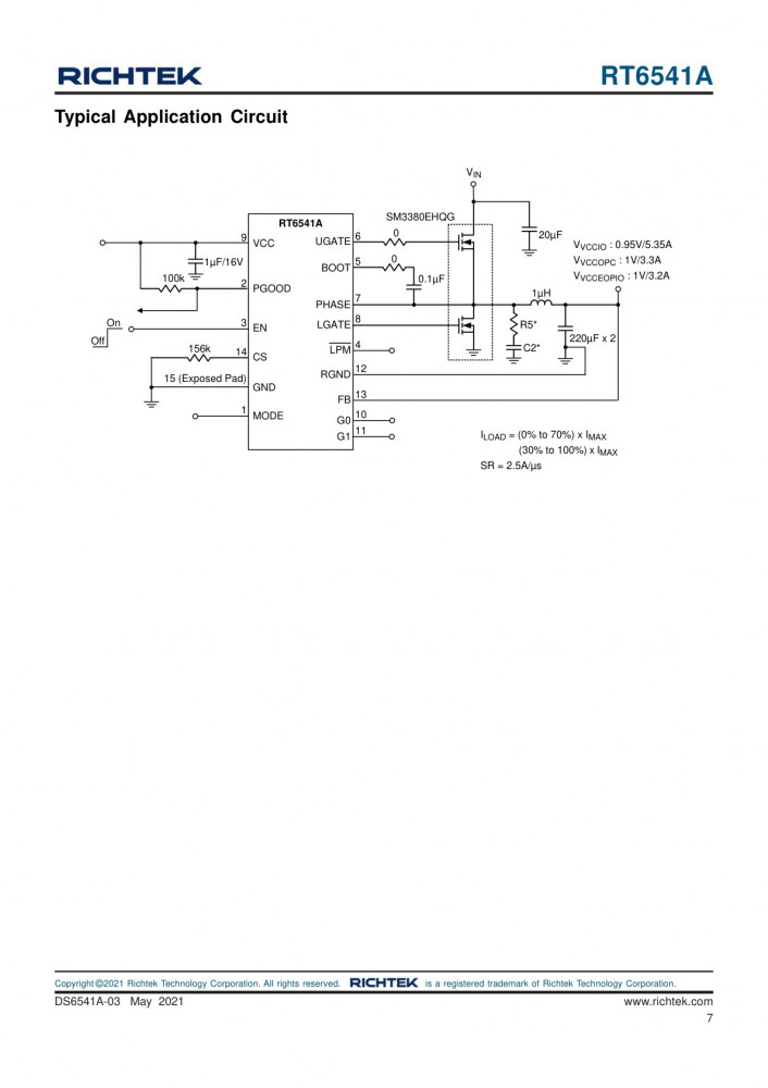 RT6541A datasheet page 7