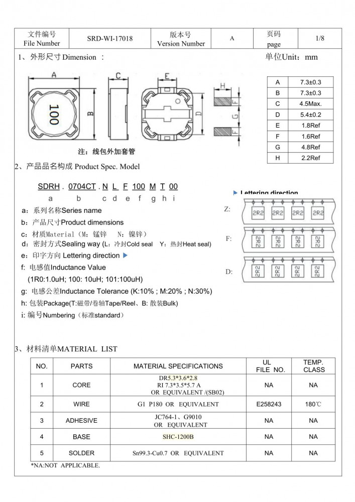SOREDE specification page 3