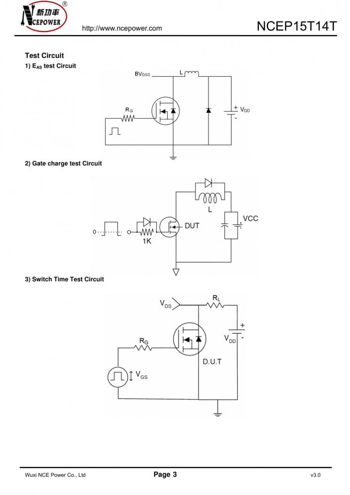 NCEP15T14T datasheet page 3