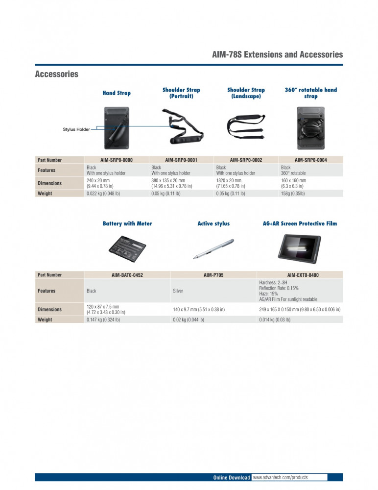 ADVANTECH AIM-78S product document, page 10