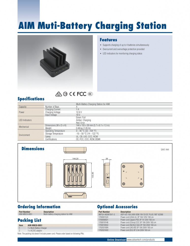 ADVANTECH AIM-78S product document, page 8