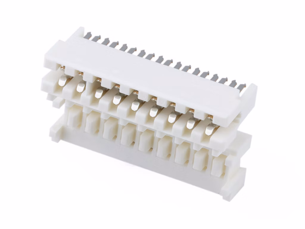 Appli-Mate RAST 2.5 IDT Connector, 2.50mm Pitch, Direct/Indirect, Female, Beaded Terminal, 9 Circuits, All Position Keys, Open Endwalls, Polarizing Rib Between 2/3 for sale