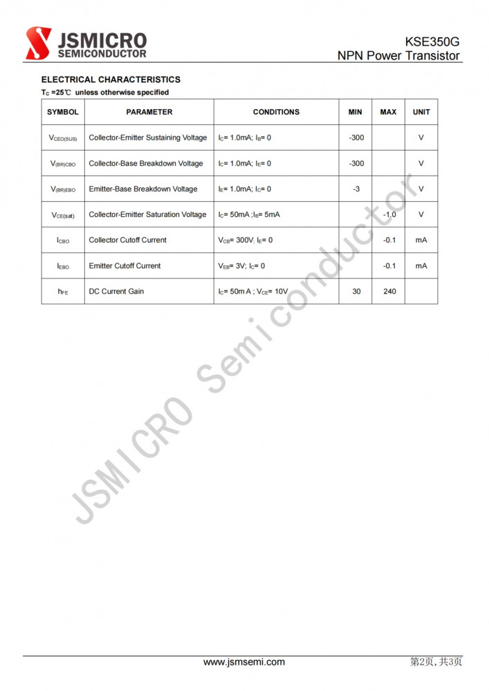 KSE350G-JSM datasheet page 2