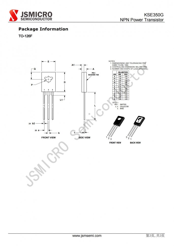 KSE350G-JSM datasheet page 3