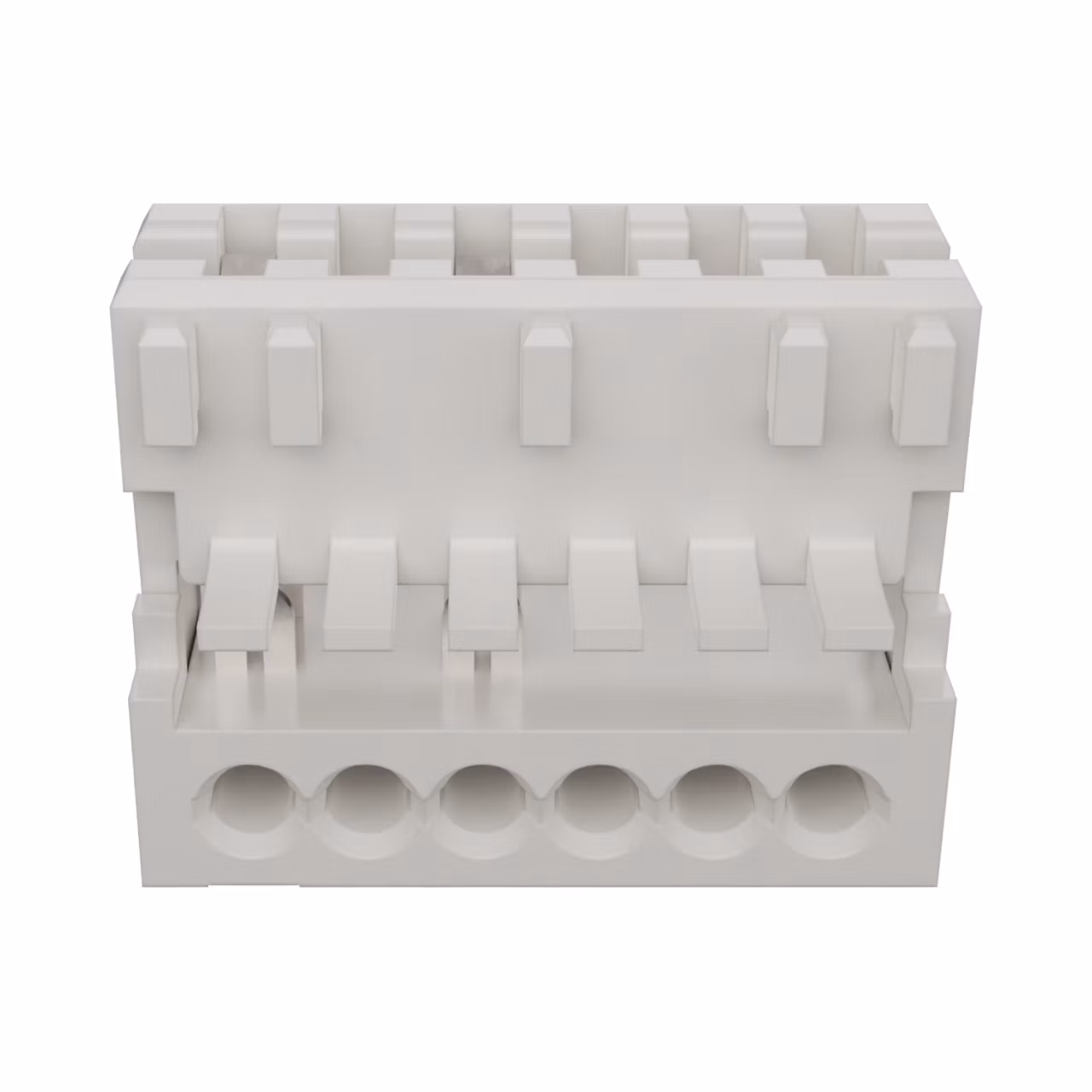 Appli-Mate RAST 2.5 IDT Housing, 2.50mm Pitch, Direct/Indirect, Female, 6 Circuits, Position Keys C and E Removed, Voided Circuits 2, 4, 5 and 6 for sale