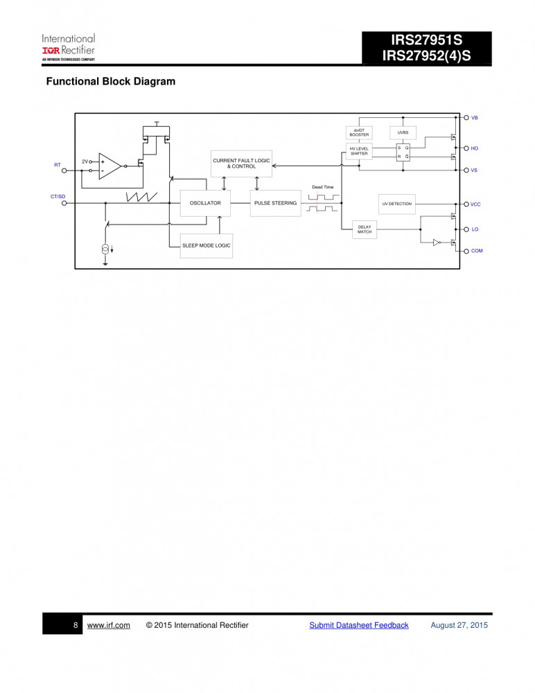 IRS27952STRPBF datasheet page 8