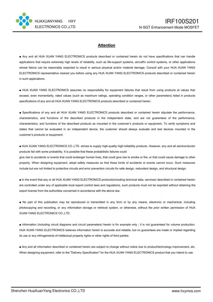 IRF100S201-HXY datasheet page 7