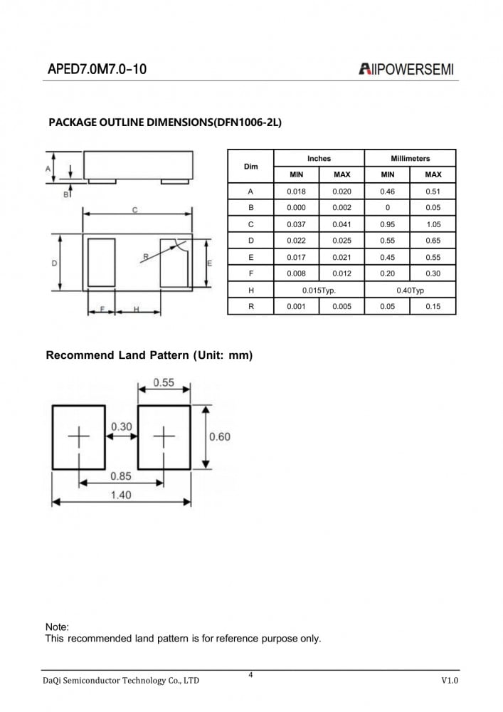 APED7.0M7.0-10 datasheet page 4