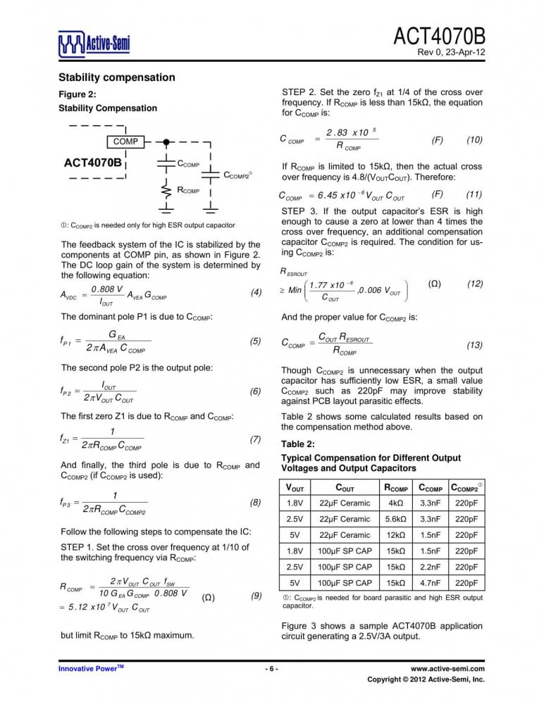 ACT4070BYH-T datasheet page 6