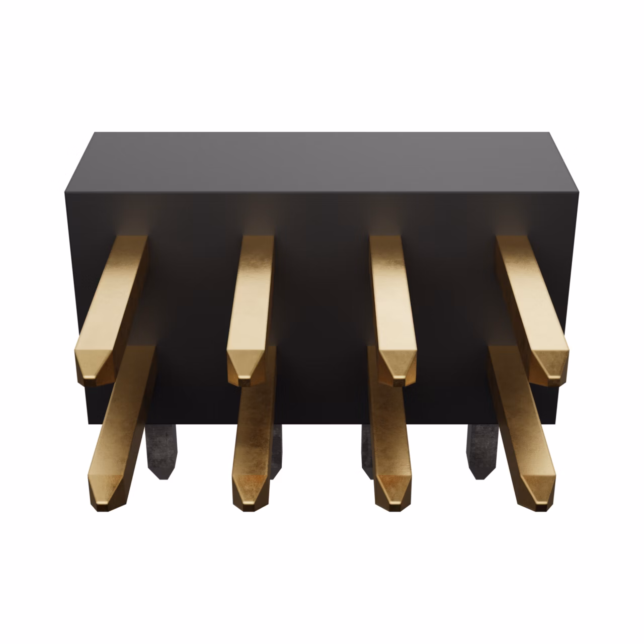 2.00mm Pitch Milli-Grid Header, Right-Angle, Through Hole, 8 Circuits, 0.38µm Gold (Au) Plating, Mating Pin Length 4.00mm, Tail Length 2.16mm, Tray, Lead-Free for sale