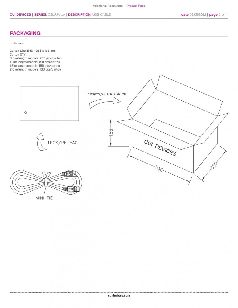 CBL-UA-UA-10WP technical document page 3