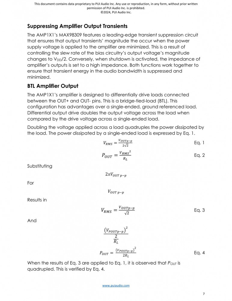 AMP1X1 datasheet page 7