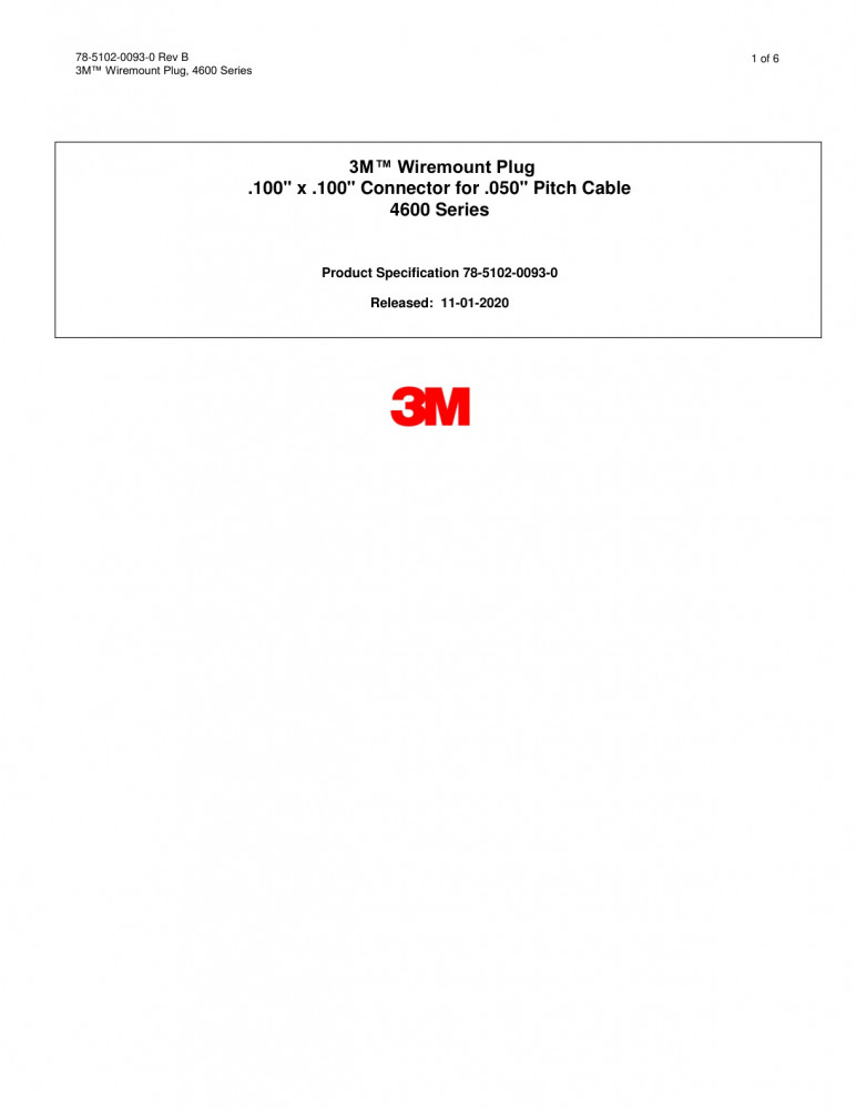 3M 4664-6005 technical document page 1