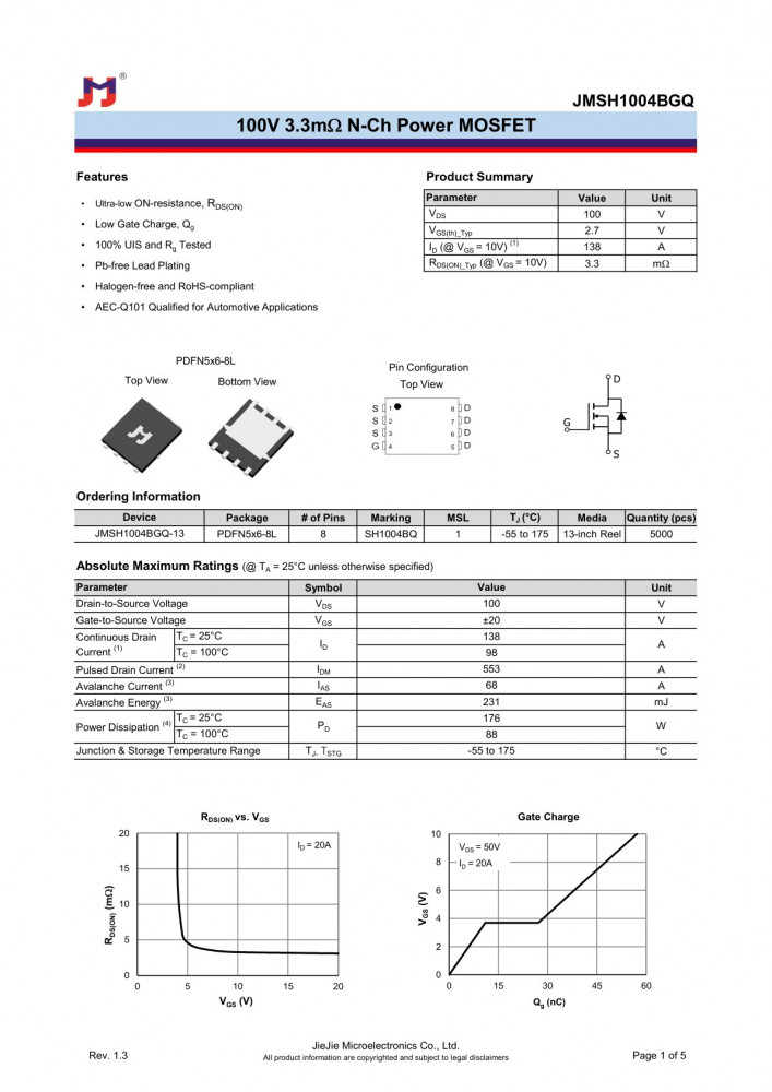 JMSH1004BGQ datasheet page 1