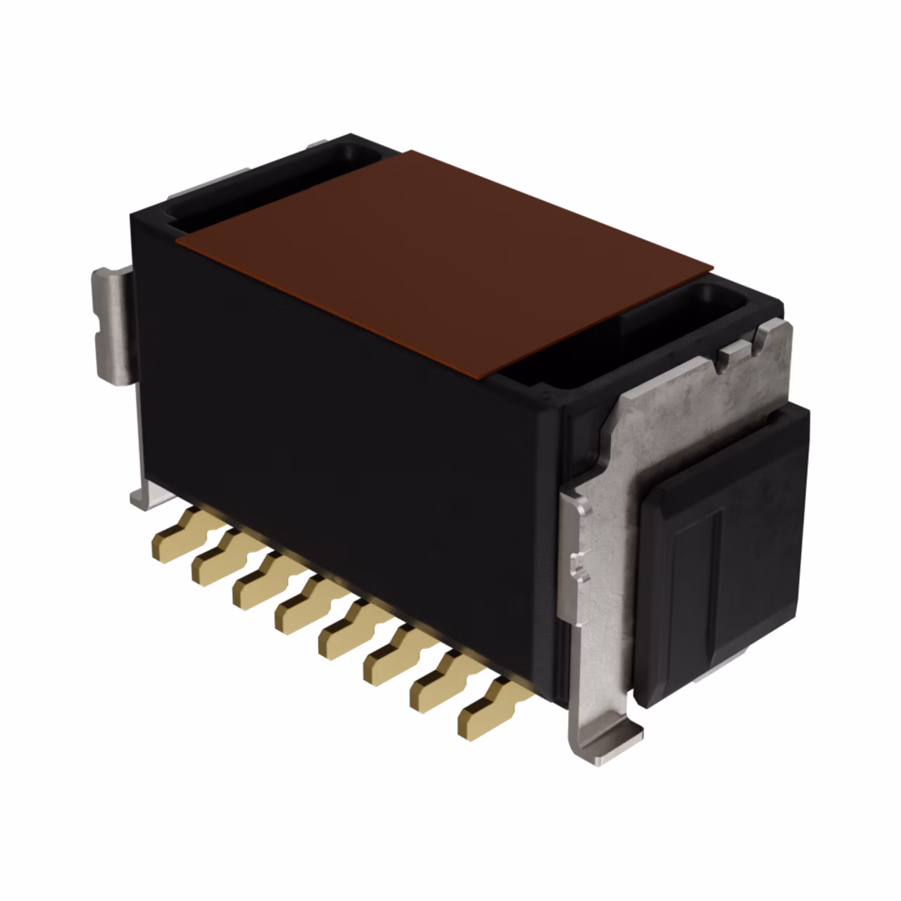 1.00mm Pitch, Rely-On PCB Header, Single Row, Vertical, Surface Mount, 0.38µm Gold (Au) Plating, Inner Positive Lock, 8 Circuits, Black for sale
