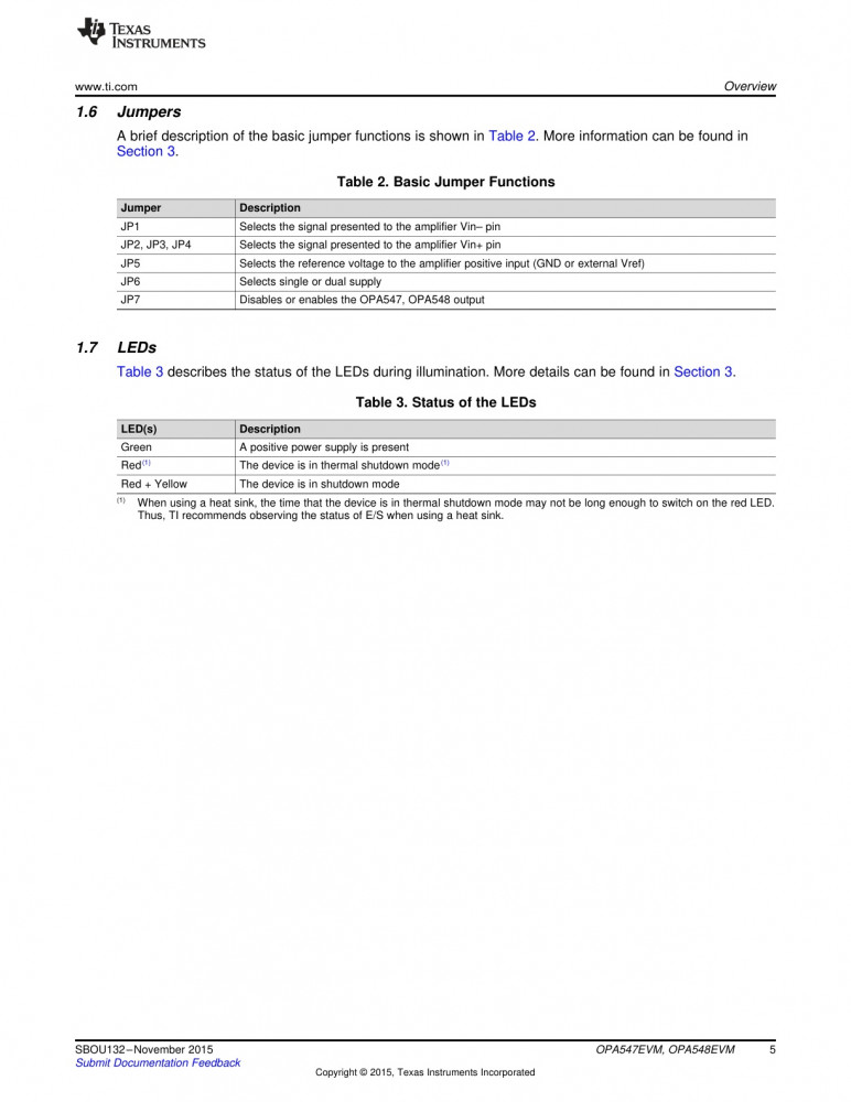 OPA548EVM document preview, page 5