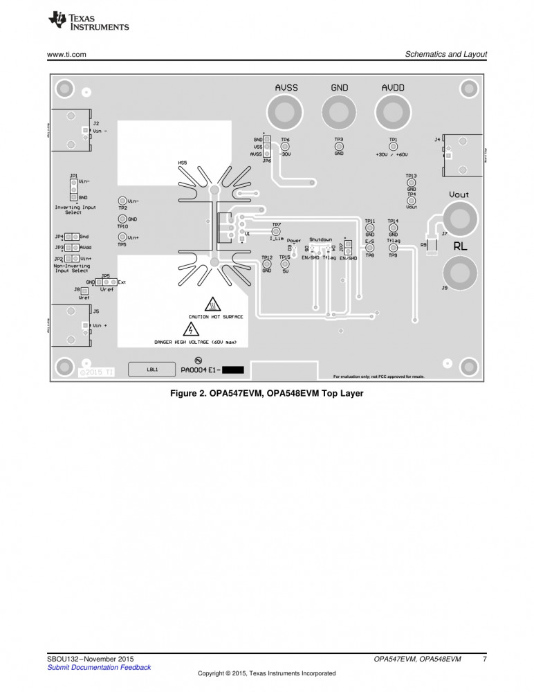 OPA548EVM document preview, page 7