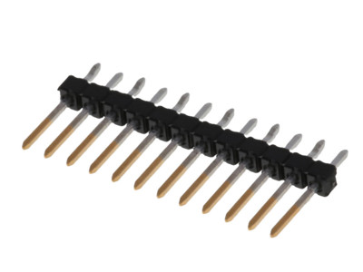 KK 254 Breakaway Header, Vertical, 16 Circuits, 0.38µm Gold (Au) Plating, Mating Pin Length 8.13mm, with Kinked PC Tails, Bag