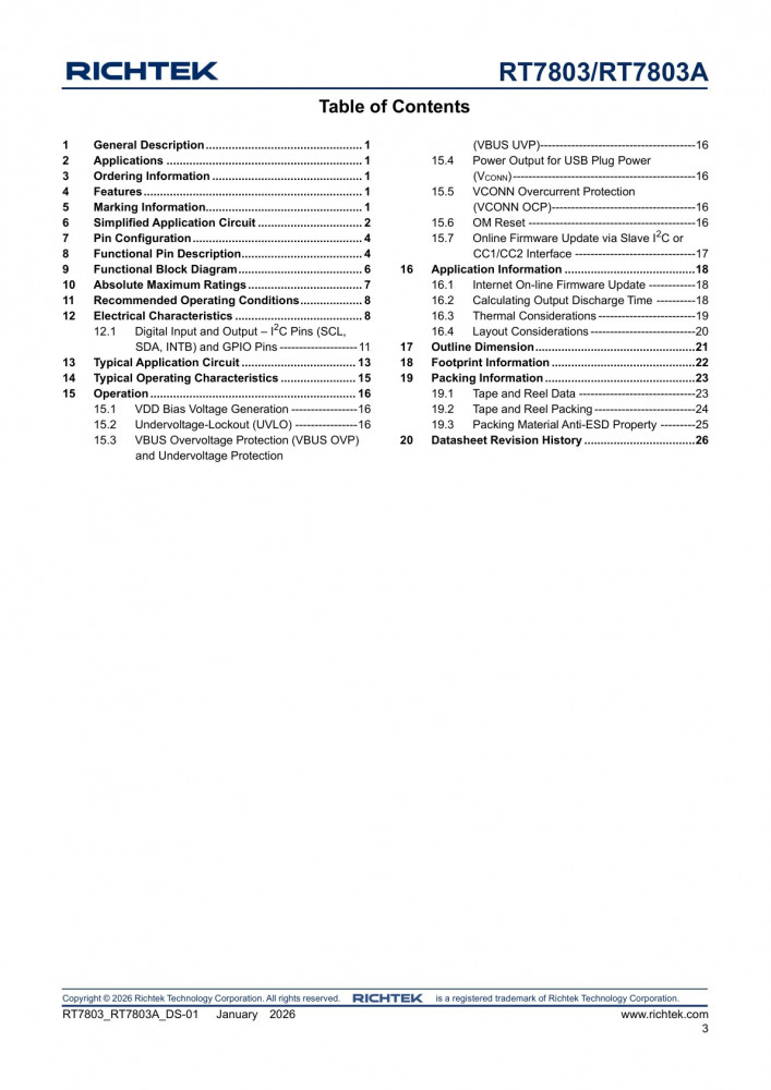 RT7803/RT7803A document preview, page 3