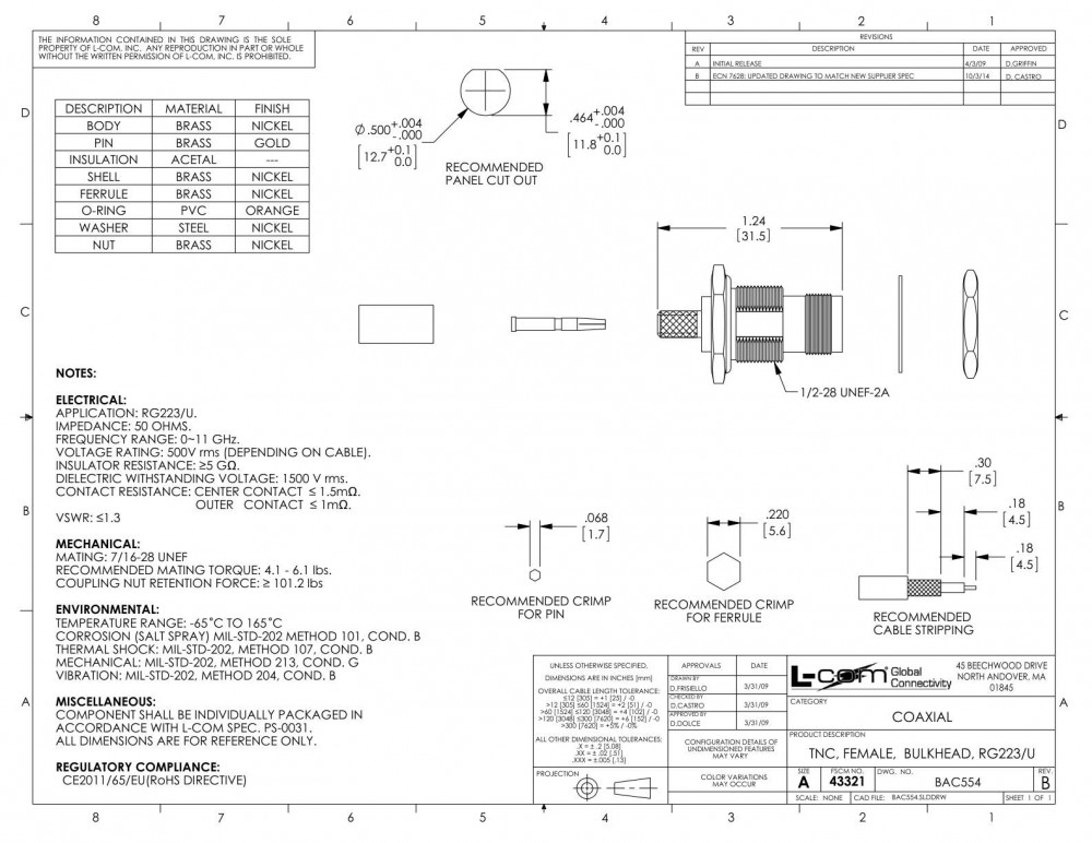 BAC554 technical document preview