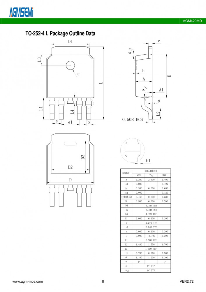 AGM420MD datasheet page 8