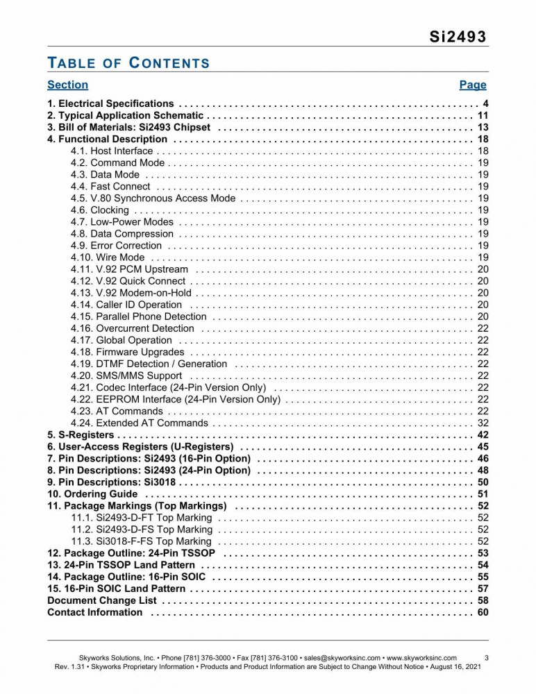 SI2493 datasheet page 3