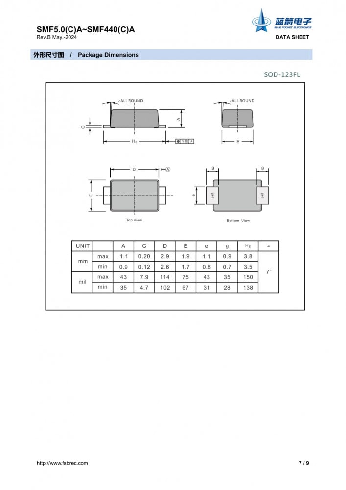 SMF12A datasheet page 7