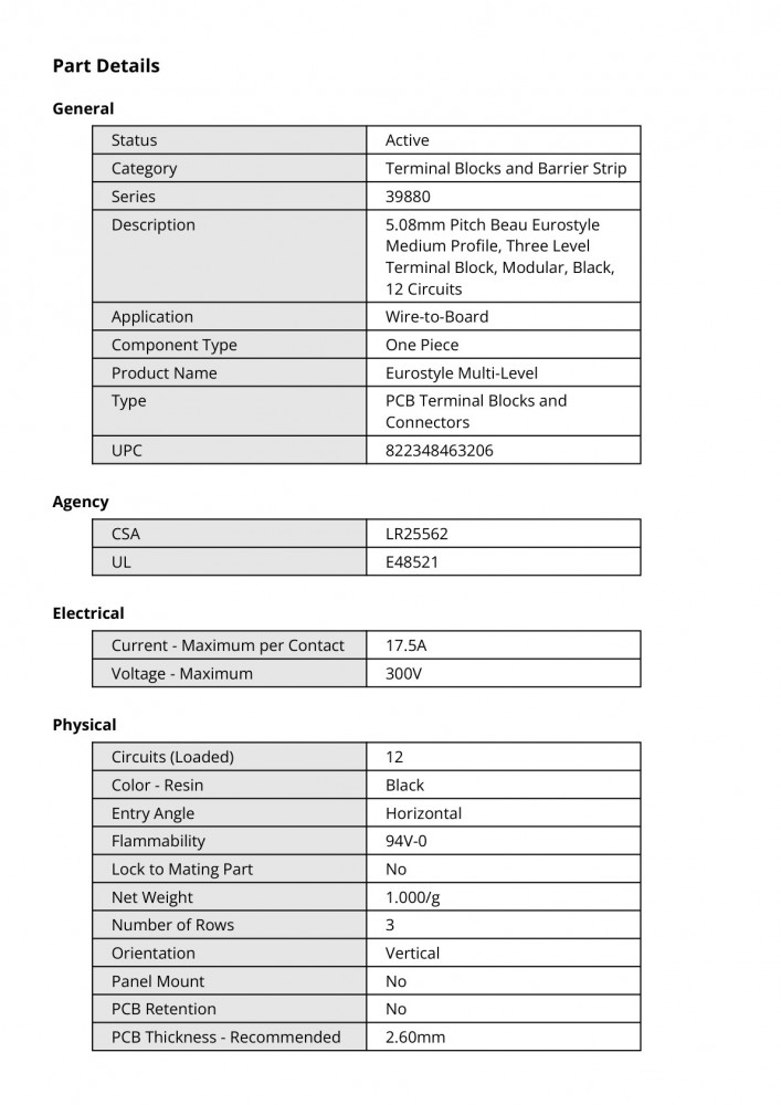 MOLEX 398800912 technical document page 2