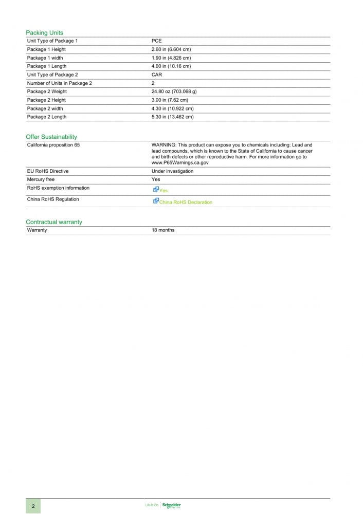 9080LBC163101 technical document page 2