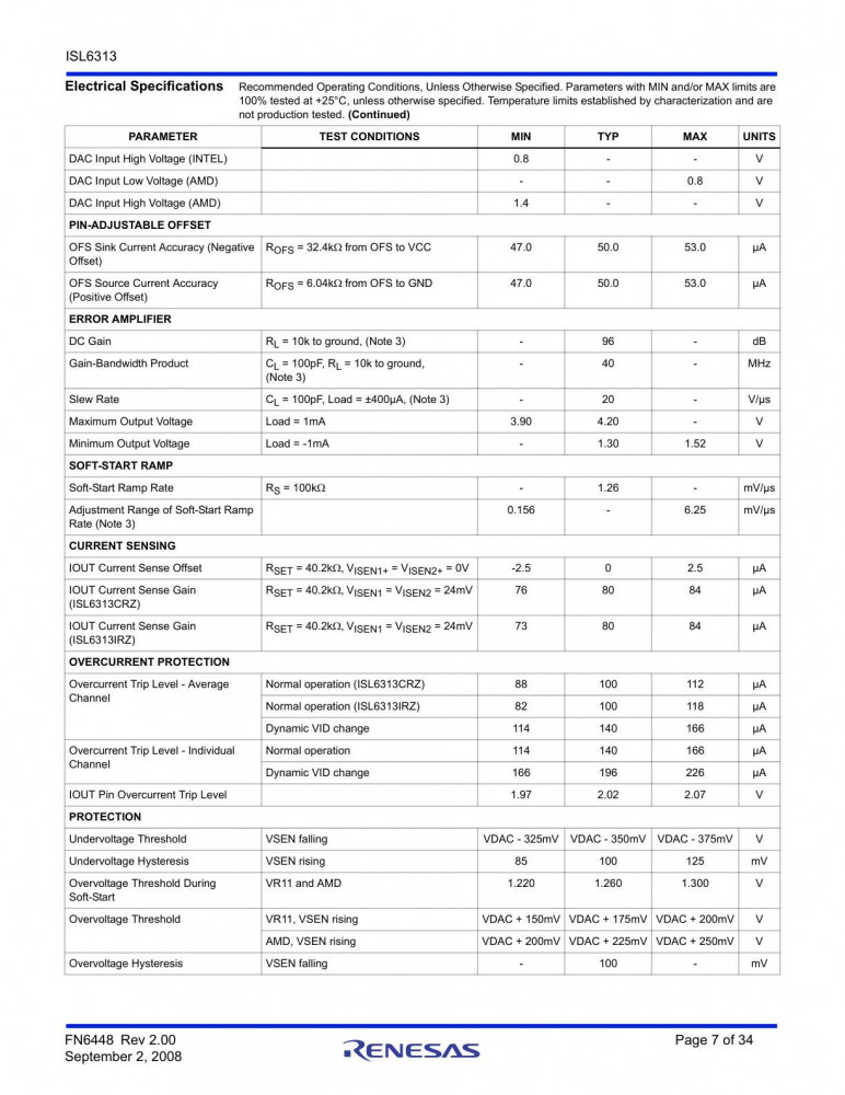 ISL6313 datasheet page 7
