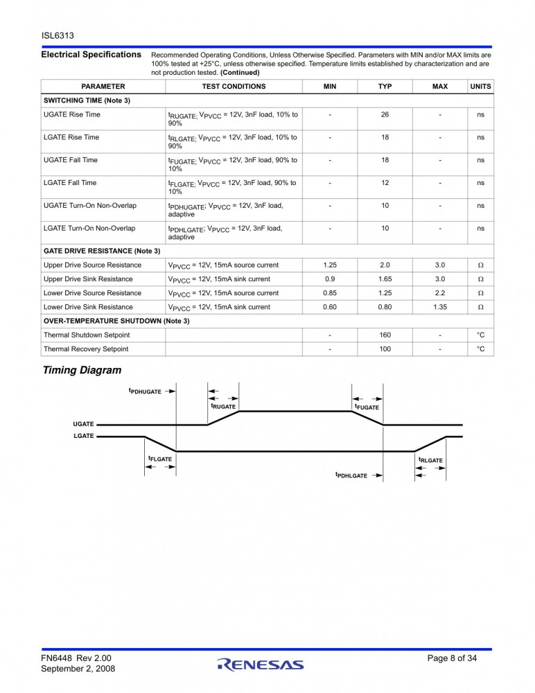 ISL6313 datasheet page 8