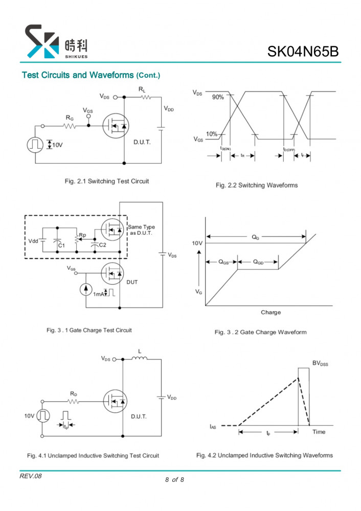 SK04N65B datasheet page 8