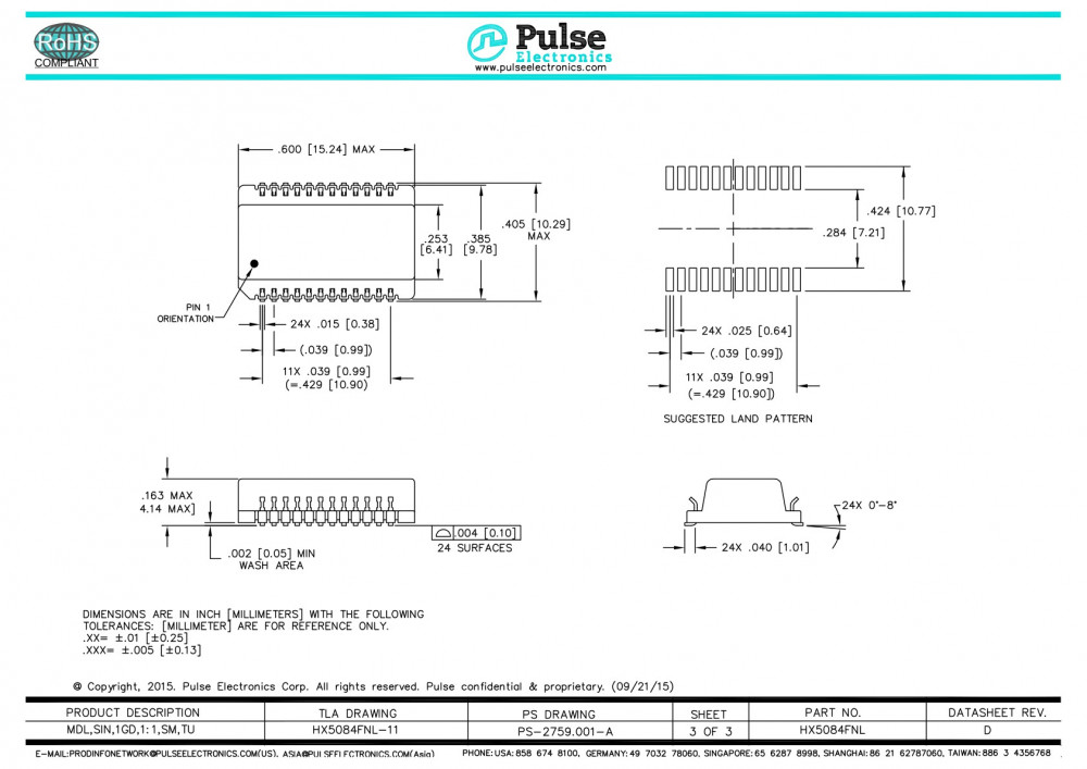 HX5084FNLT datasheet page 3