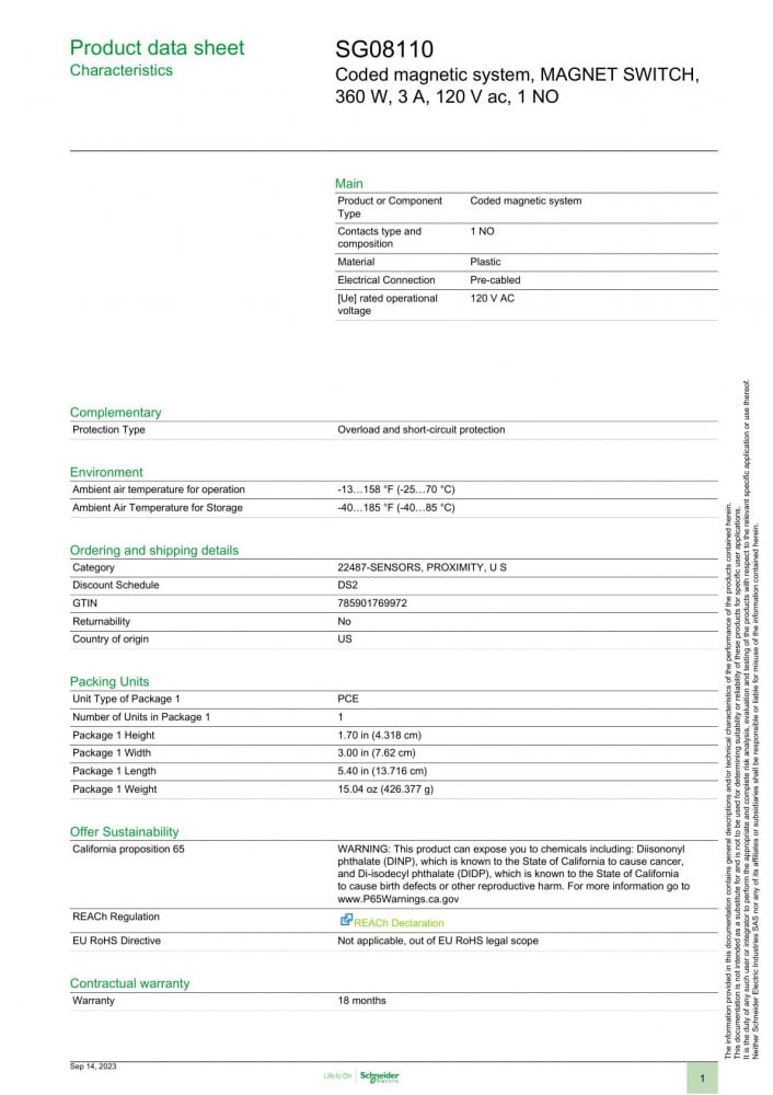 SG08110 technical document preview