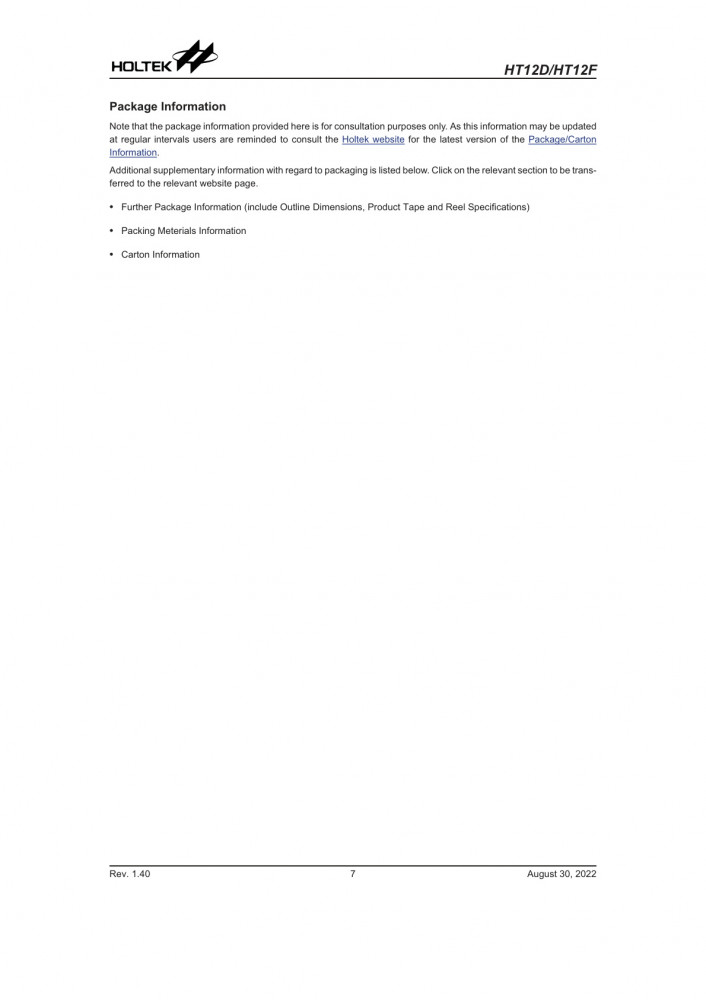 HT12D datasheet page 7