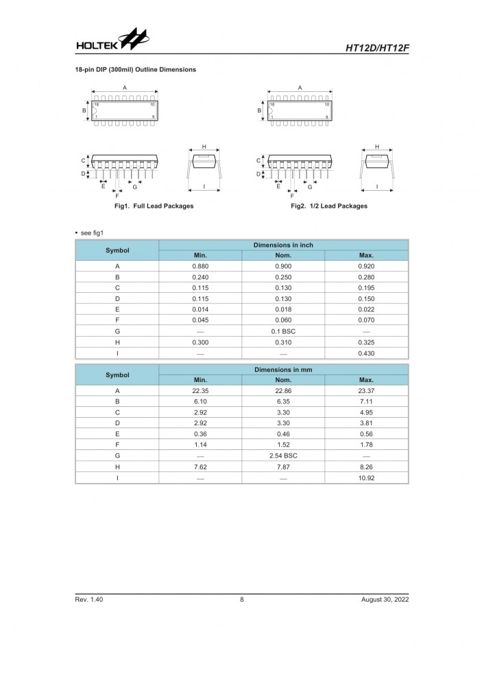 HT12D datasheet page 8