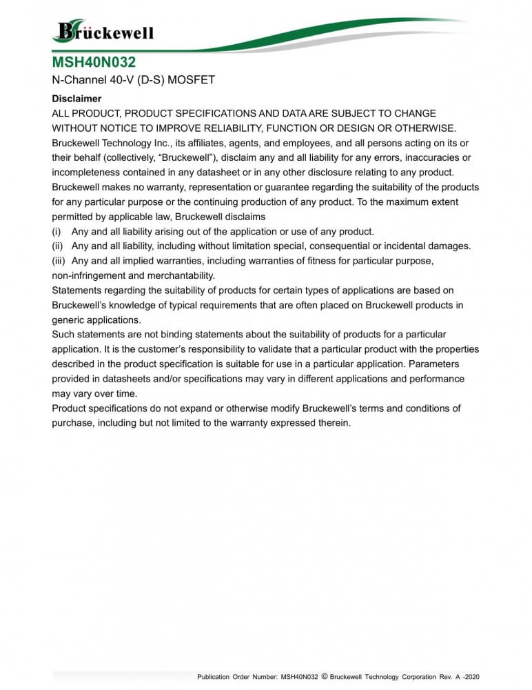 MSH40N032 datasheet page 6
