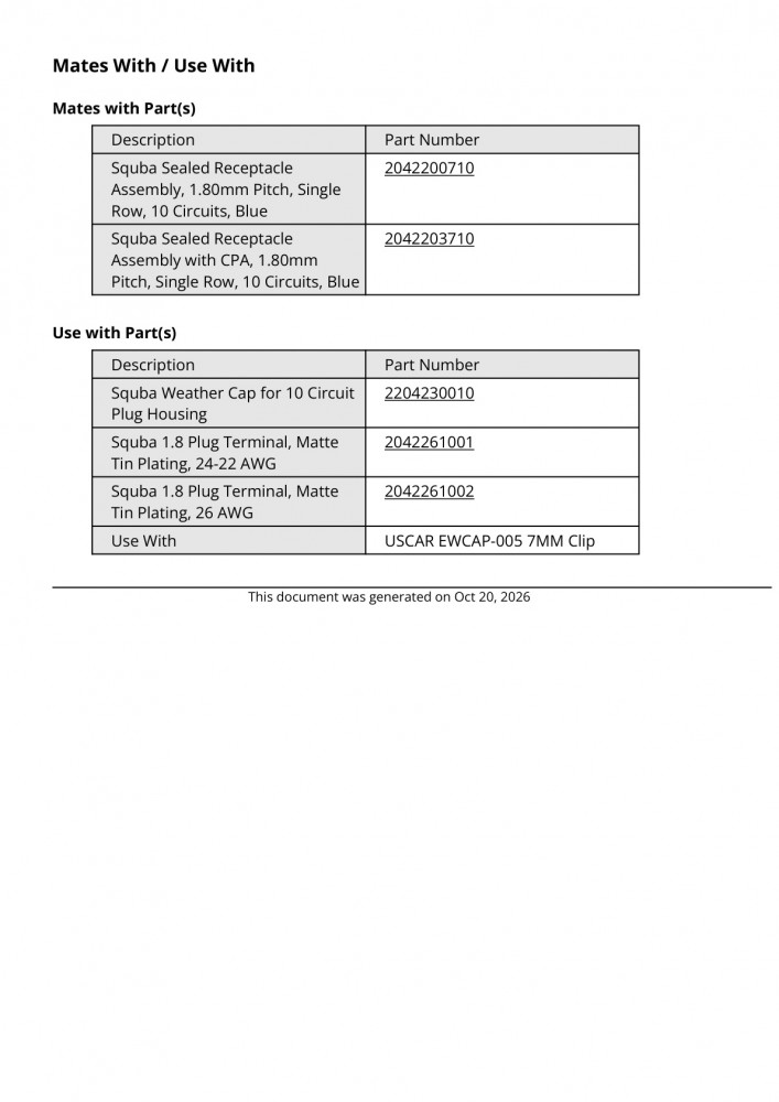 MOLEX 2042233710 technical document image 3