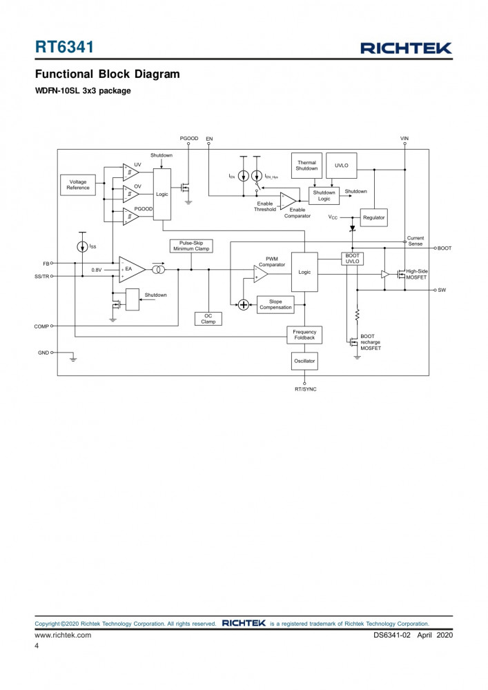 RT6341 datasheet page 4